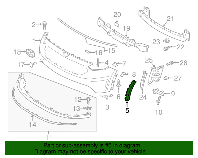 86558-G5000 - Outer Molding 2017-2019 Kia Niro | Kia.Parts Store