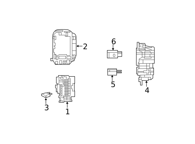 213-540-30-38 - Fuse Box Cover 2019-2024 Mercedes-Benz ...