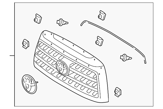 2008-2009 Toyota Sequoia Grille Assembly 53100-0C210-D0 | Smithtown ...