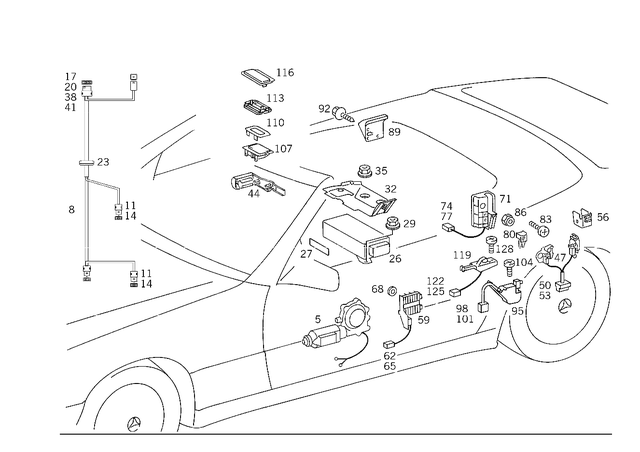 129-820-32-26 - Control Unit 1990-1993 Mercedes-Benz | Mercedes-Benz ...