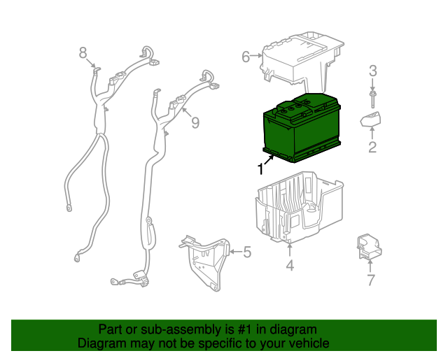 2006-2022 GM Communication Interface Module Battery 88861186 GM ...
