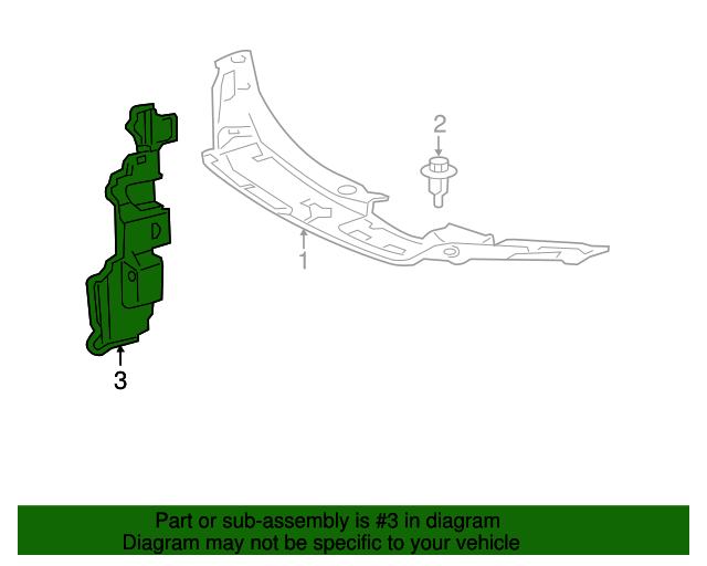 53294-33110 - Side Shield - 2013-2015 Lexus ES350 | MyLexusParts