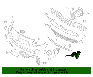 51-11-7-165-179 - Bumper Cover Support Rail 2003-2008 BMW Z4 ...