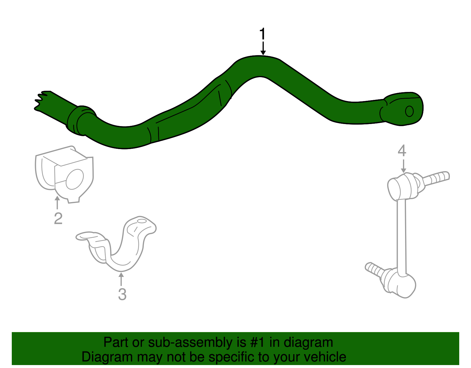 48811-35460 - 2010-2024 Toyota - Stabilizer Bar | Discount Parts Monster
