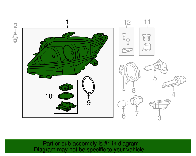 81145-48B10 - Composite Assembly - 2013-2015 Lexus | DiscMonster