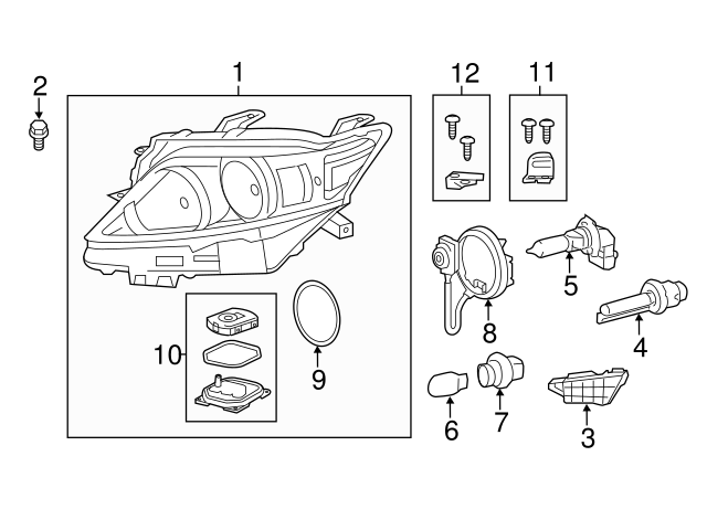 81145-48B10 - Composite Assembly - 2013-2015 Lexus | DiscMonster