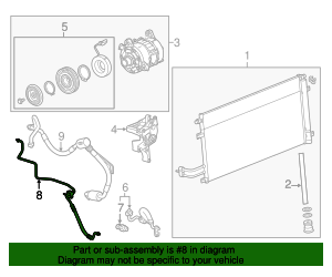2015-2020 GM Air Conditioning Refrigerant Liquid Hose 84148301 | Auto ...