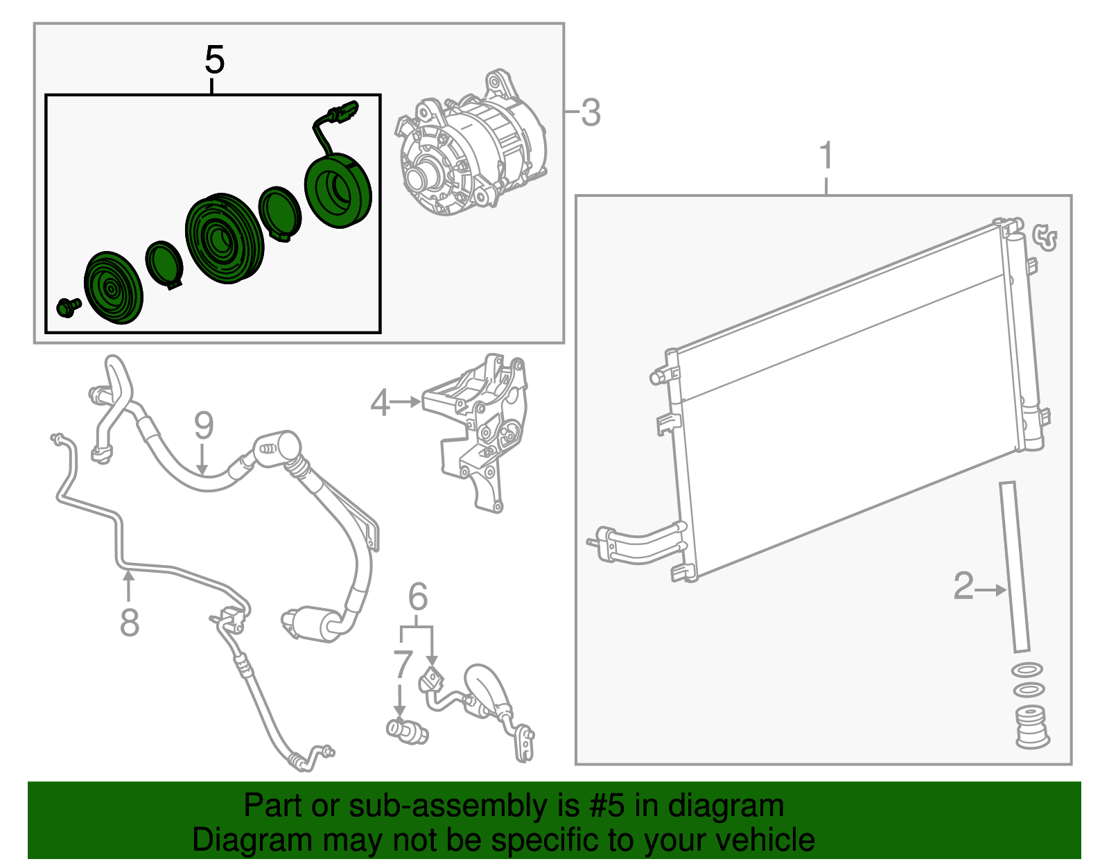 2015-2020 GM A/C Compressor Clutch 86798575 | GM Parts Center