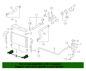 25785463 - Driver Side Radiator Support Bracket 2008-2012 Chevrolet ...