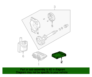 1996-2002 GM Powertrain Control Module, Remanufactured 16216588 GM ...