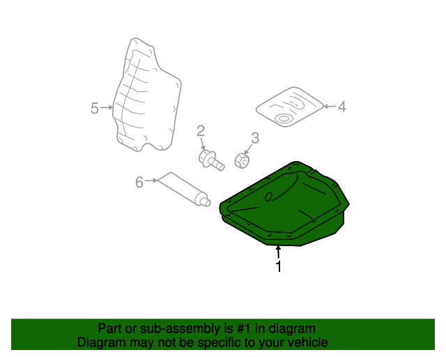 Genuine Trans Pan for 2000-2011 Hyundai Accent | Part# 45280-22100 ...