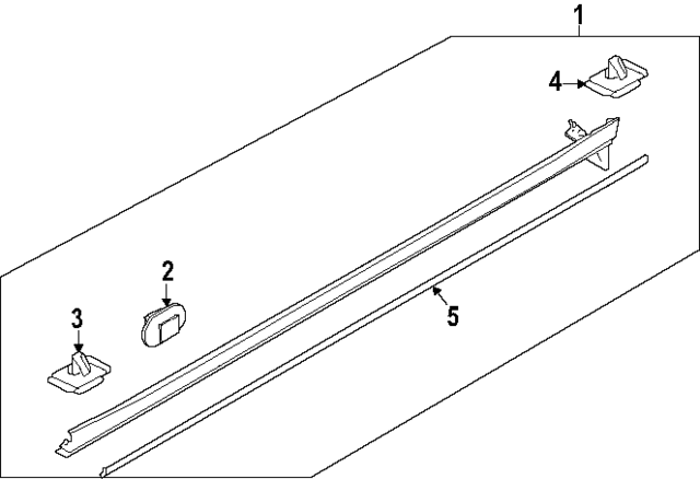 87758-DO000 - Rocker Molding Clip 2024 Kia EV9 | Kia.Parts Store