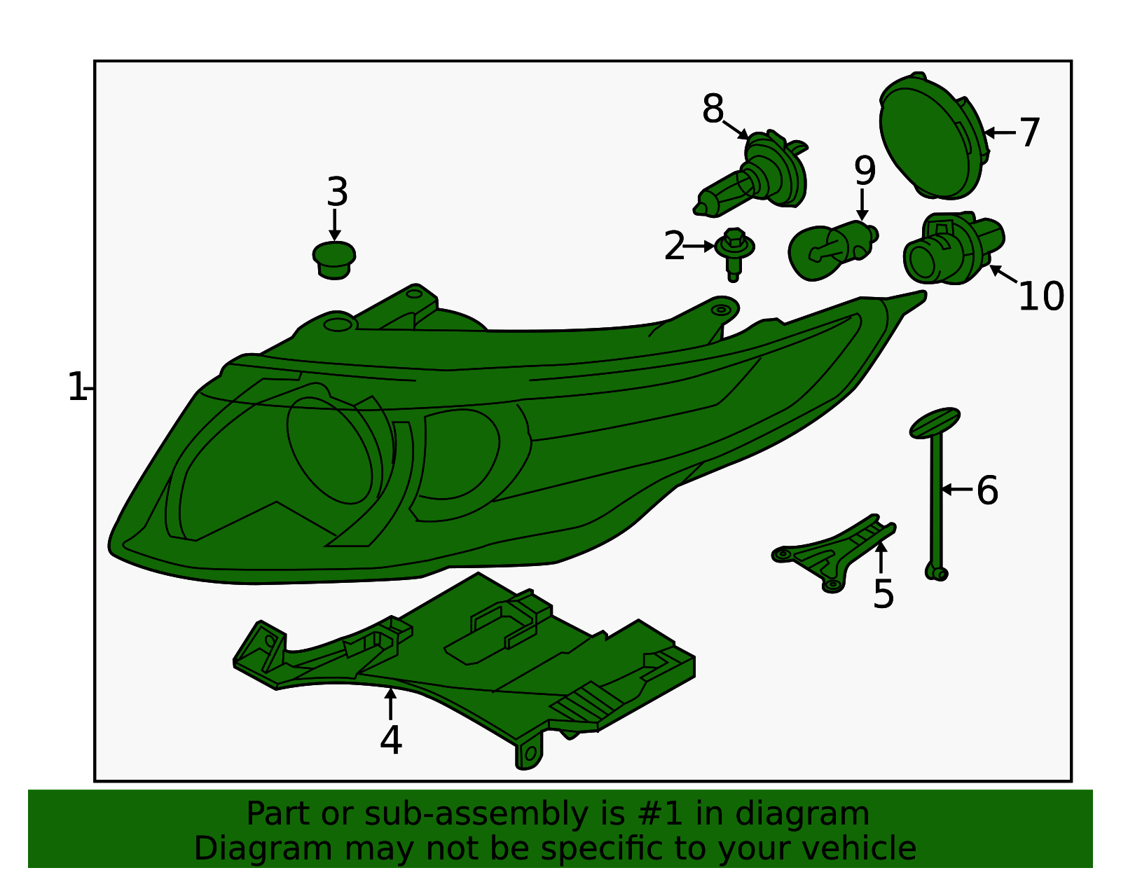 2012-2017 Land Rover Range Rover Evoque Composite Assembly LR039582 ...