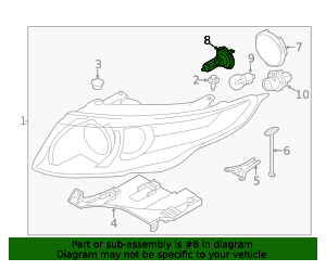 2012-2019 Land Rover Headlamp Bulb LR044458 | OEM Parts Online