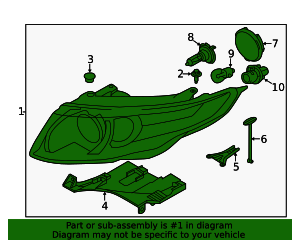 2012-2017 Land Rover Range Rover Evoque Composite Assembly LR039711 ...