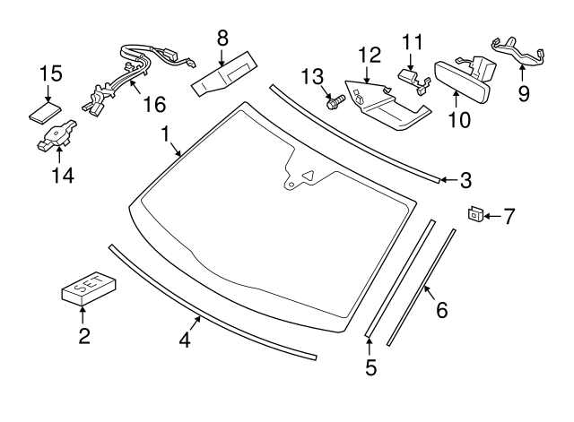2017-2024 Porsche Mirror Inside 971-857-511-A-HJC | Sunset Porsche Parts