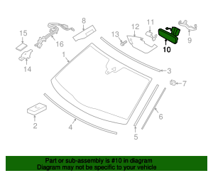 2017-2024 Porsche Mirror Inside 971-857-511-A-HJC | Porsche Chandler Parts