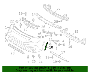 57756AN01A - Side Trim - 2020 Subaru Outback | World OEM Parts Subaru