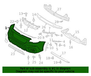 57704AN01A - Bumper Cover 2020-2022 Subaru Outback | Subaru Direct ...