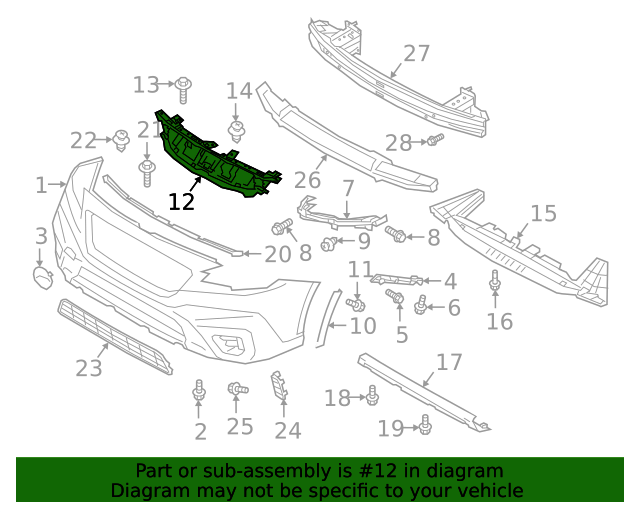 2020-2024 Subaru Upper Bracket 57705AN02A | Subaru Online Parts