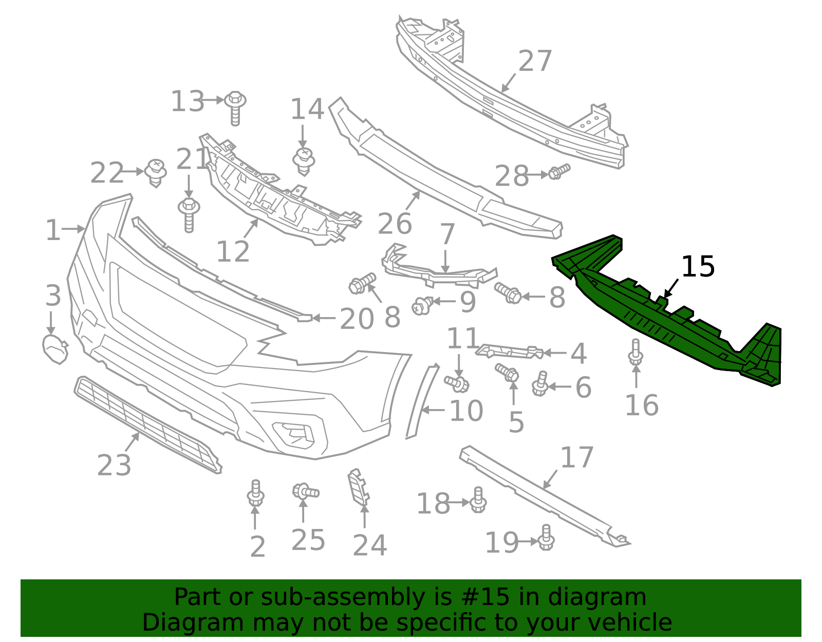 57707AN07A - Lower Bracket 2020-2022 Subaru Outback | Subaru Direct ...