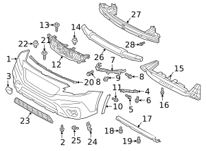 57705AN00A - Bumper Impact Absorber 2020-2022 Subaru | AutoNation Parts