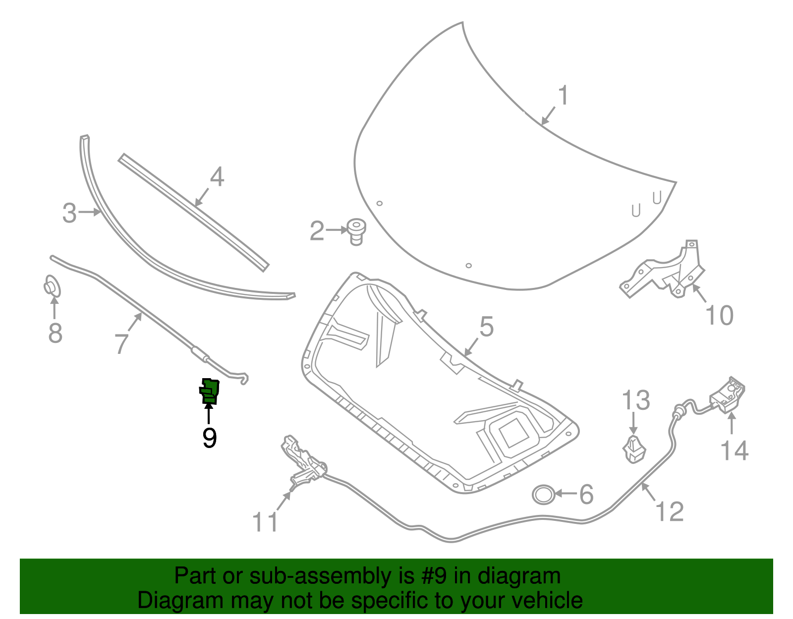 2007-2025 Nissan Support Rod Clamp 65722-JA000 | Boro Nissan Parts