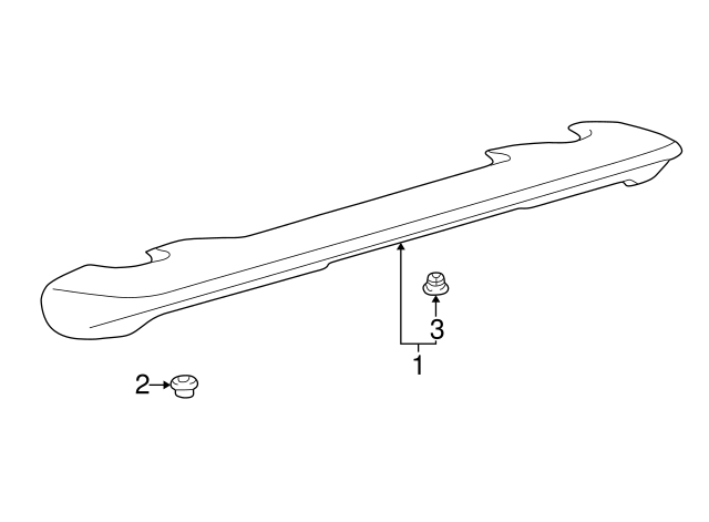 76871-0C901 - Spoiler - 2001-2007 Toyota Sequoia | OEM Genuine Toyota Parts
