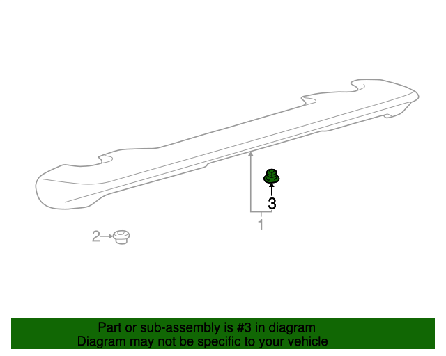 1988-2008 Toyota Spoiler Nut 90179-05004 | Toyota Parts