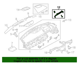 2018-2023 Land Rover Range Rover Velar Cluster Bezel LR094757 ...