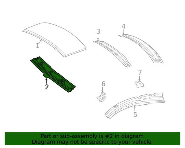 205-650-01-00 - Header Panel 2017-2020 Mercedes-Benz | Mercedes-Benz ...