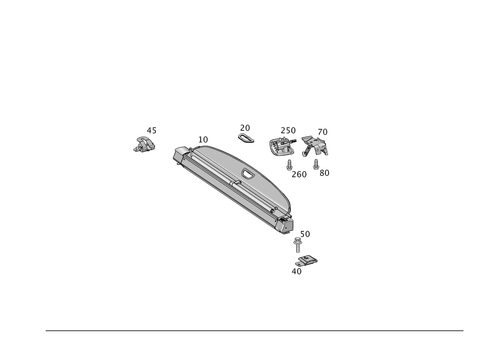 Luggage Compartment Cover for 2012 Mercedes-Benz ML 350 | Mercedes-Benz ...