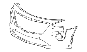 2019-2020 Cadillac CT6 Front Bumper Upper Fascia 84713014 GM ...