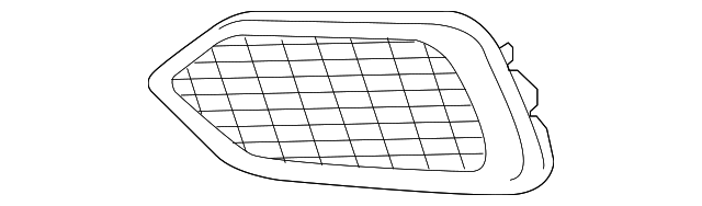 71108-TGG-A00 - 2017-2018 Honda Civic - Garnish L Front Bumper Side ...