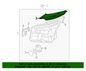 92151-S2500 - Headlight Bracket 2021-2023 Hyundai Santa Fe | AutoNation ...