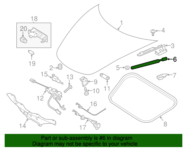 OEM Porsche Support Cylinder (99151155100) 2012-2023 Porsche | OEM ...