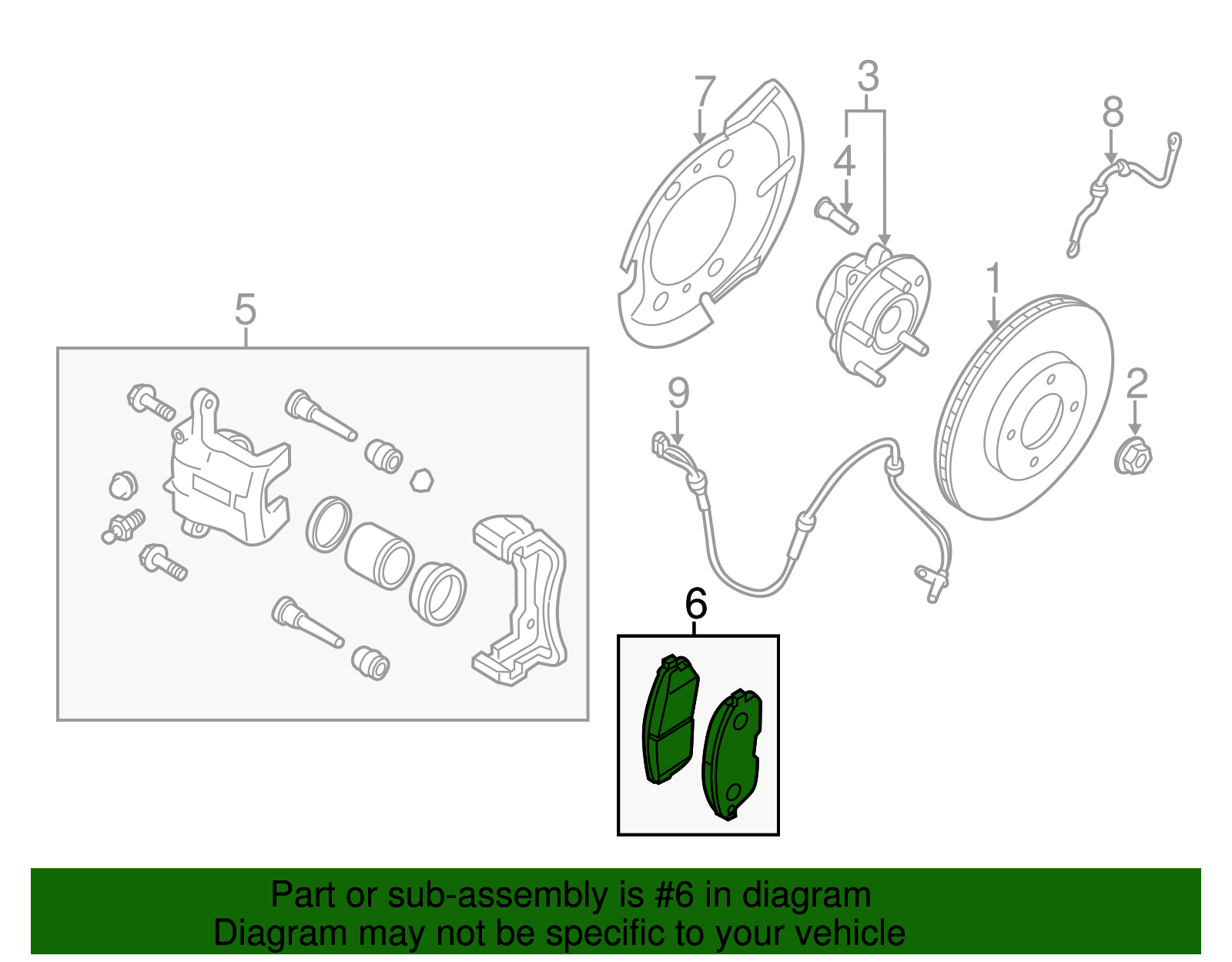 2007-2019 Nissan Brake Pads Front D1060-9AJ0A | Boro Nissan Parts