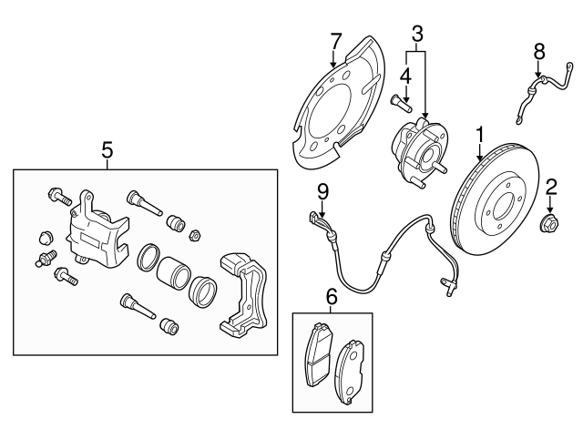 2011-2019 Nissan Caliper - Driver's Side (LH) 41011-JN00A | TascaParts.com