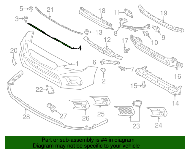 2015-2021 Subaru Upper Plate 57722VA001 | Subaru Parts For You