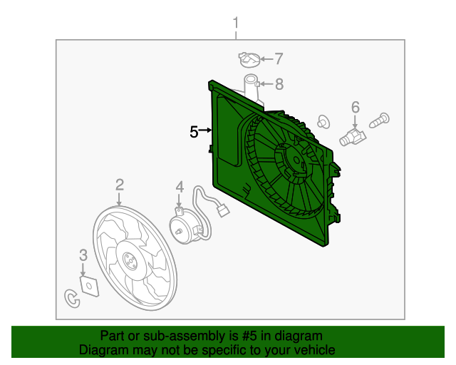 25350-3X000 - Fan Shroud 2014-2016 Kia | Kia.Parts Store