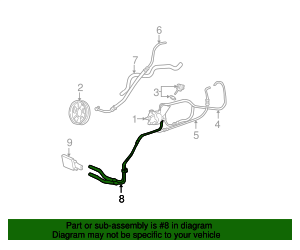 2000-2003 Ford Hose & Tube Assembly YC3Z-3A713-BA | Varsity Ford