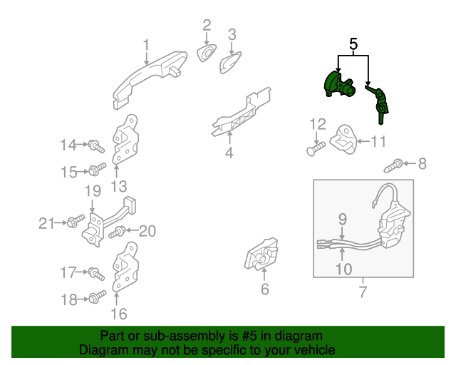 2010-2013 Hyundai Tucson Door Lock Cylinder 81970-2SA00 ...