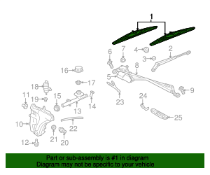 970-628-903-00 - Windshield Wiper Blade Set 2014-2016 Porsche Panamera ...