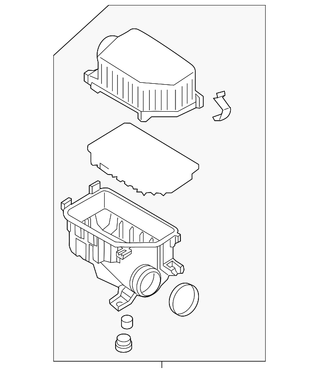 2015-2017 Hyundai Accent Air Cleaner Assembly 28110-1R150 | OEM Parts ...