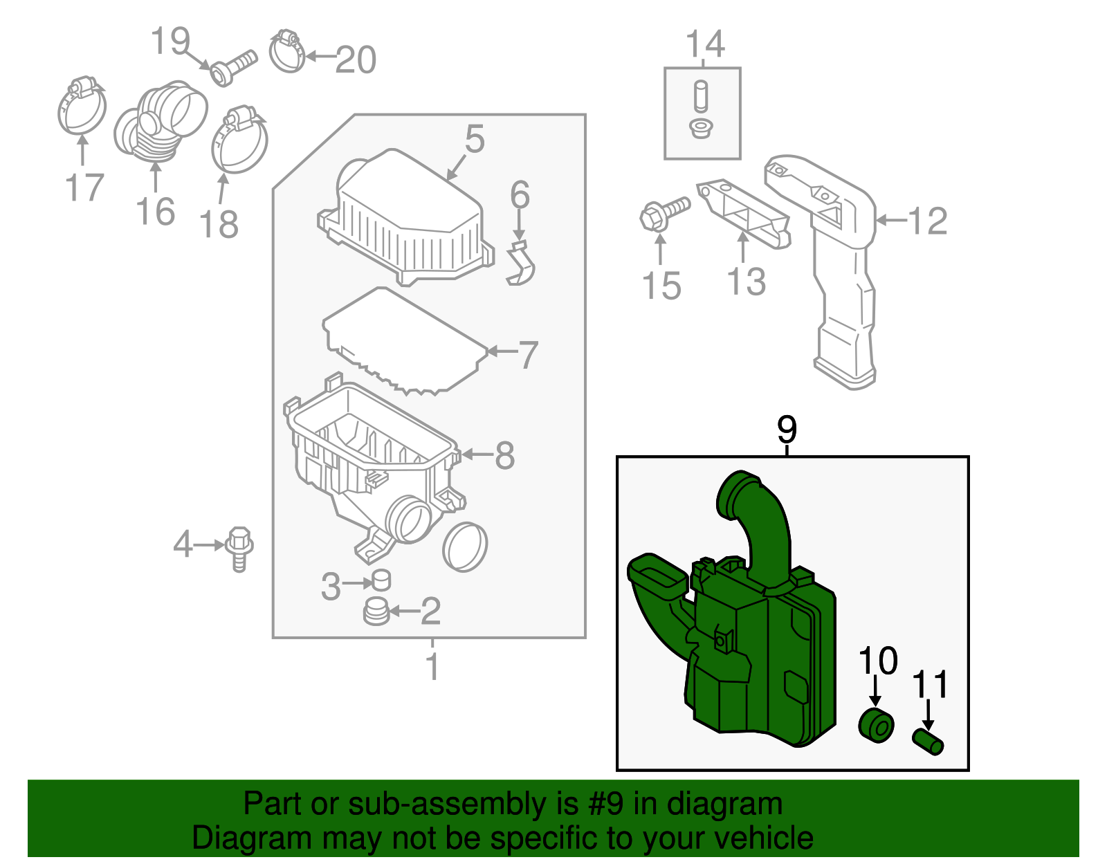 2012-2017 Hyundai Accent Resonator Assembly 28190-1R000 | OEM Parts Online