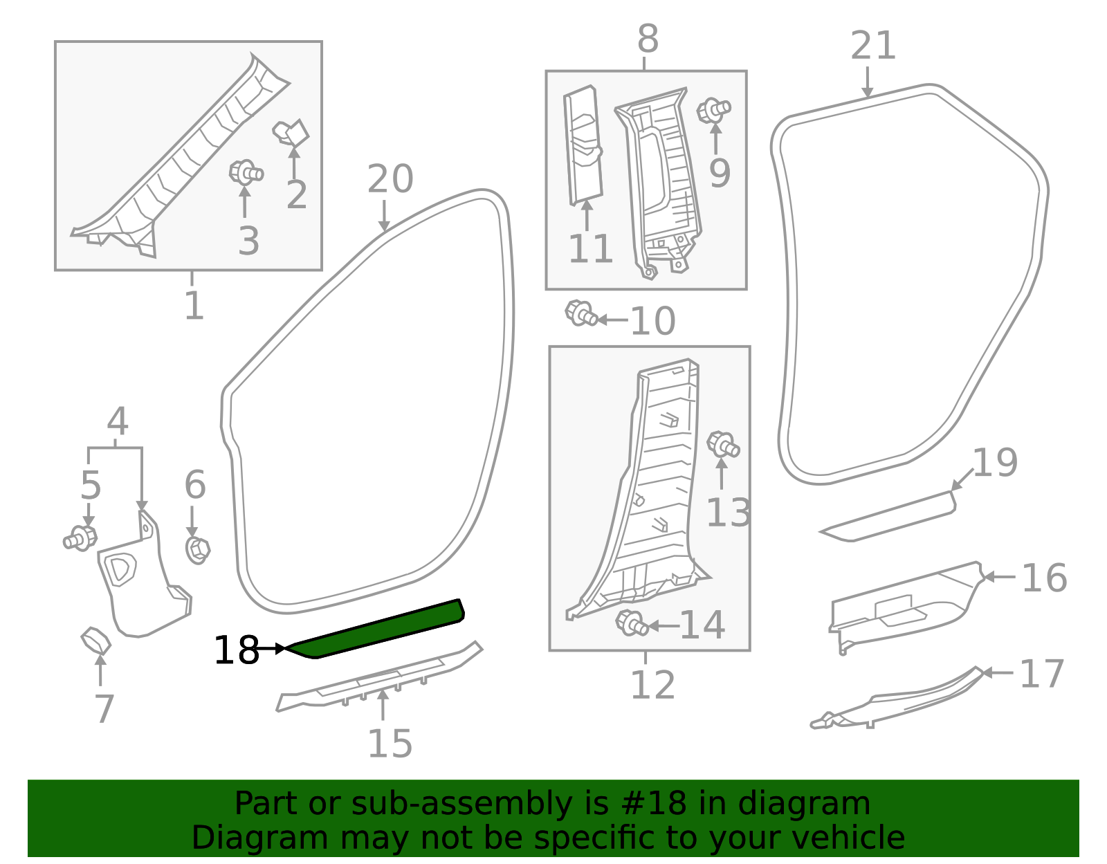 2018-2022 Lexus | Scuff Plate | 67911-48110 | OEM Vehicle Parts