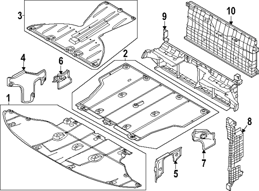 2023-2025 Genesis Electrified G80 Under Cover Rear 29140-JI000 | QuirkParts