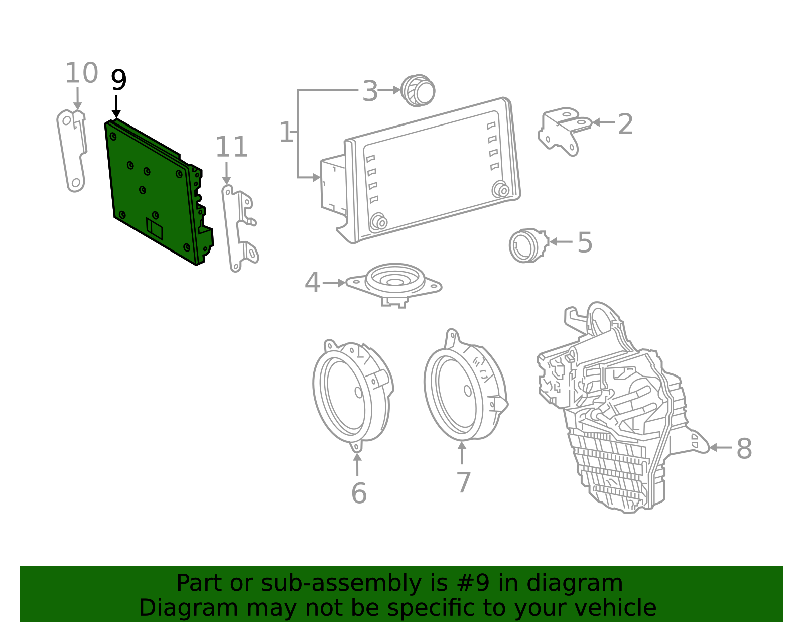2019-2022 Toyota Amplifier 86280-0R060 | Toyota Parts Center