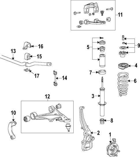 Front Suspension for 2013 Cadillac CTS | GMPartsDirect.com
