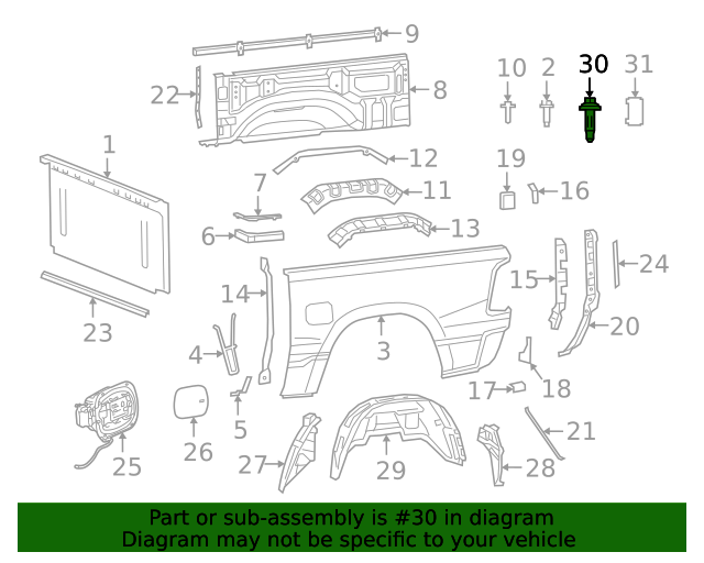 2006-2024 Mopar Splash Shield Screw 06104388AA | Mopar Parts Canada